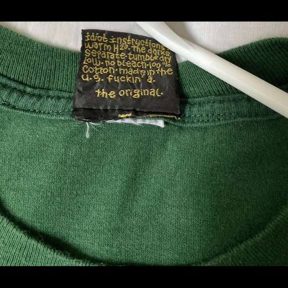 Fuct | Shirts | The Original Vintage Fuct Horns 9s T Shirt Green Mens ...